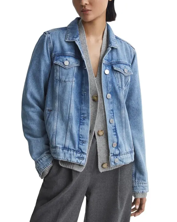 REISS Juni Dropped Shoulder Cardigan