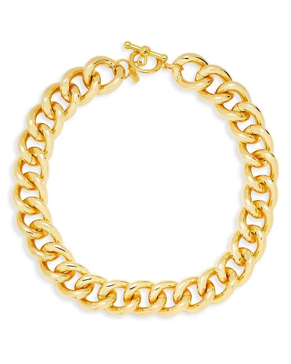 KENNETH JAY LANE Chunky Chain Collar Necklace - Gold