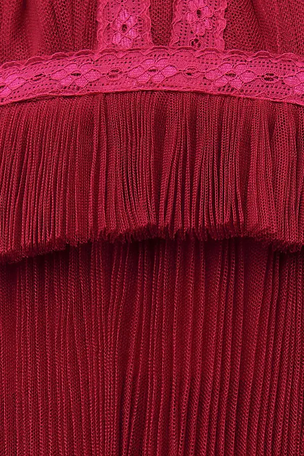 strapless open back dress HIGHLAND V NECK FRONT CUT OUT DETAIL TIERED FRILL FISHTAIL MESH BODYCON MAXI  DRESS