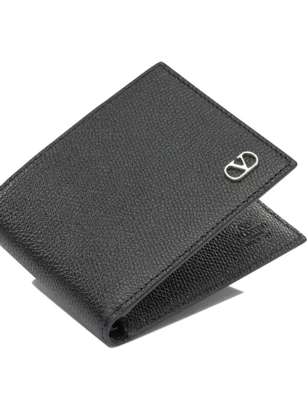 Valentino Garavani V Logo Signature' Wallet - Black