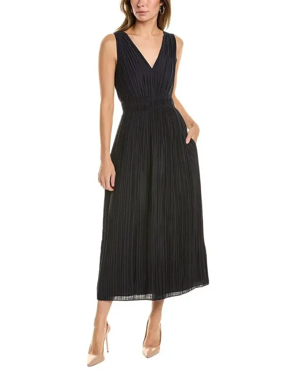 vince chevron pleated dress VINCE