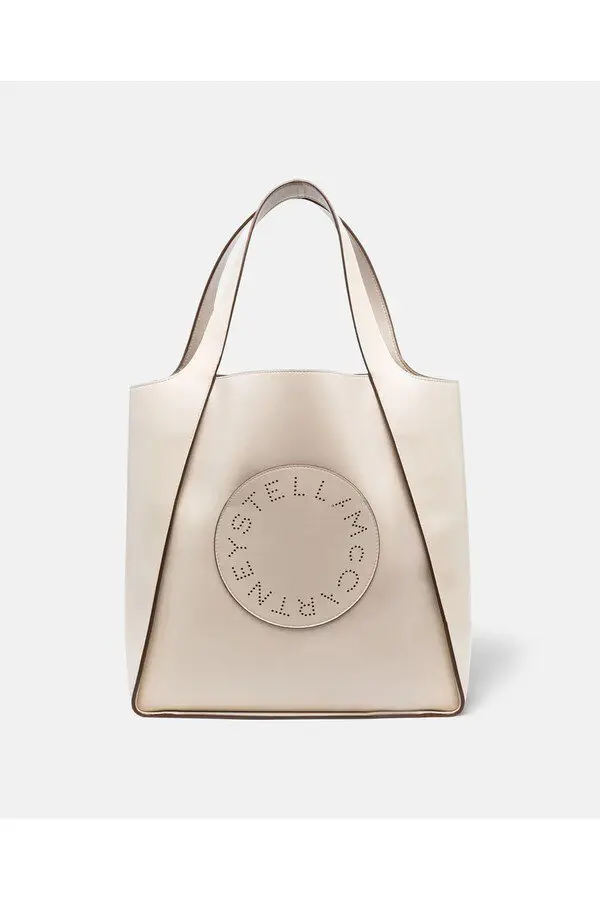 Stella McCartney Stella Logo Square Tote Bag - White