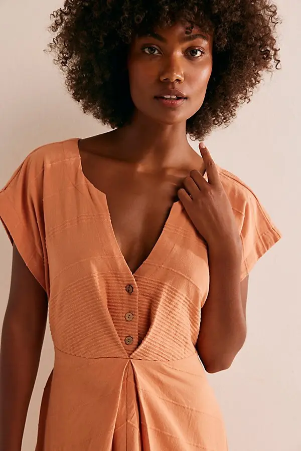 Free People Outta Here Midi Dress