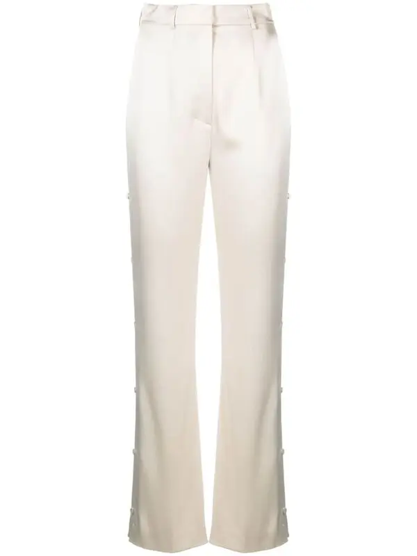 Nanushka Felina Satin Pants - Neutrals