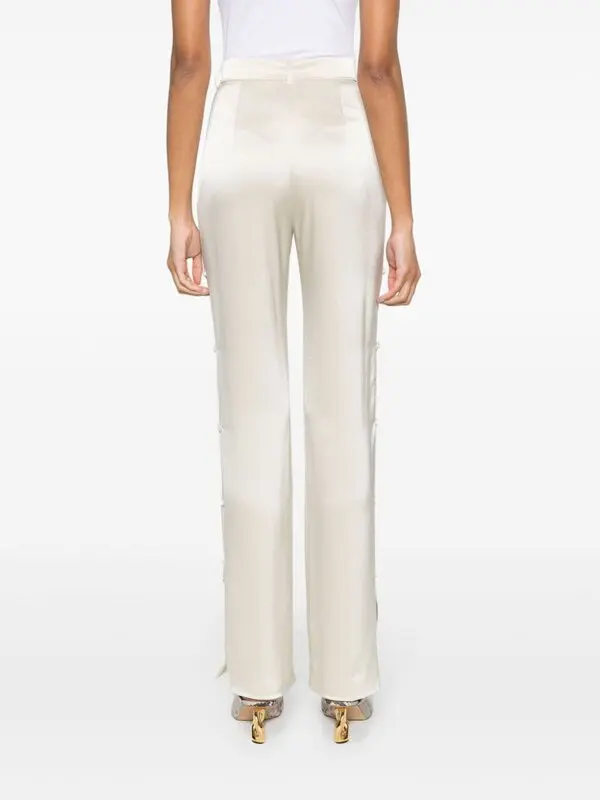 Nanushka Felina Satin Pants - Neutrals