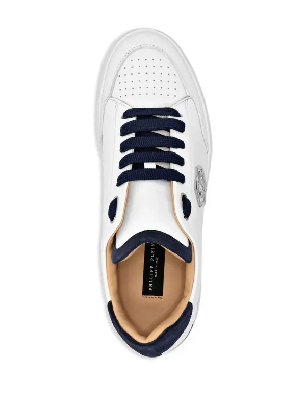 Philipp Plein Logo-appliqué Lace-up Sneakers - White
