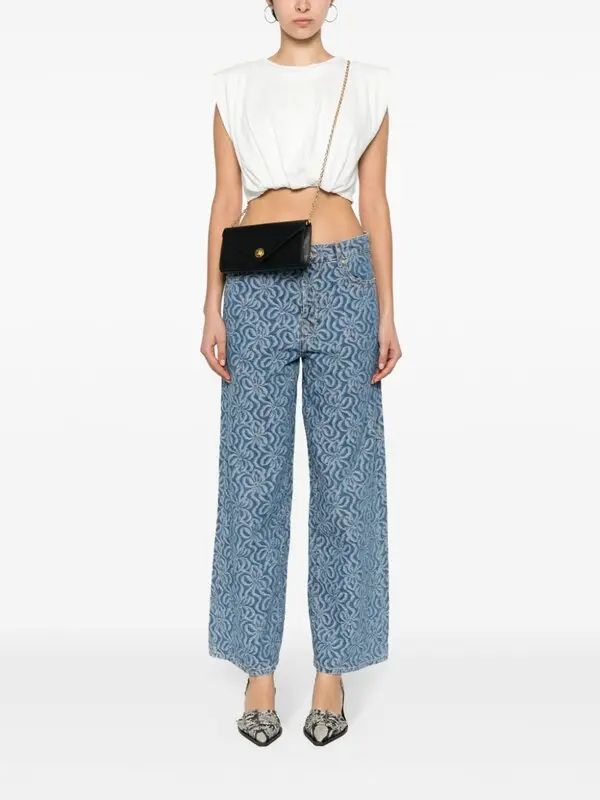 Bimba Y Lola Envelope Leather Clutch