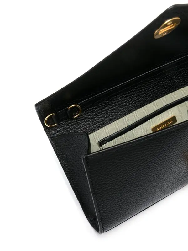Bimba Y Lola Envelope Leather Clutch