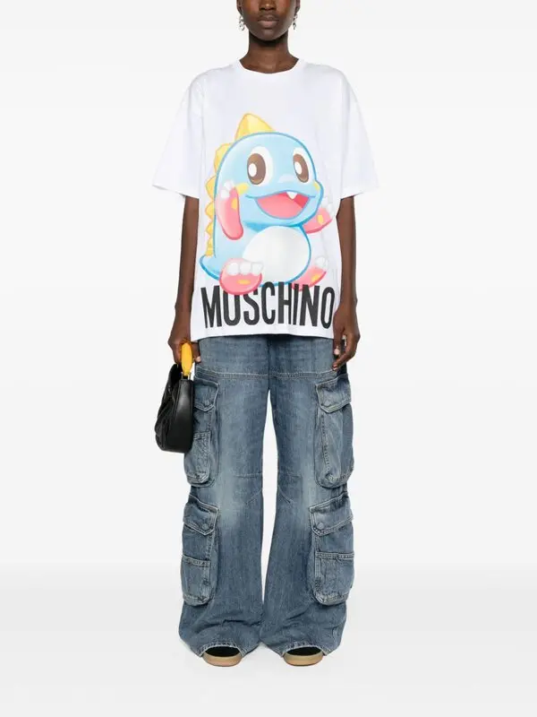 Moschino Anime-print Organic-cotton T-shirt