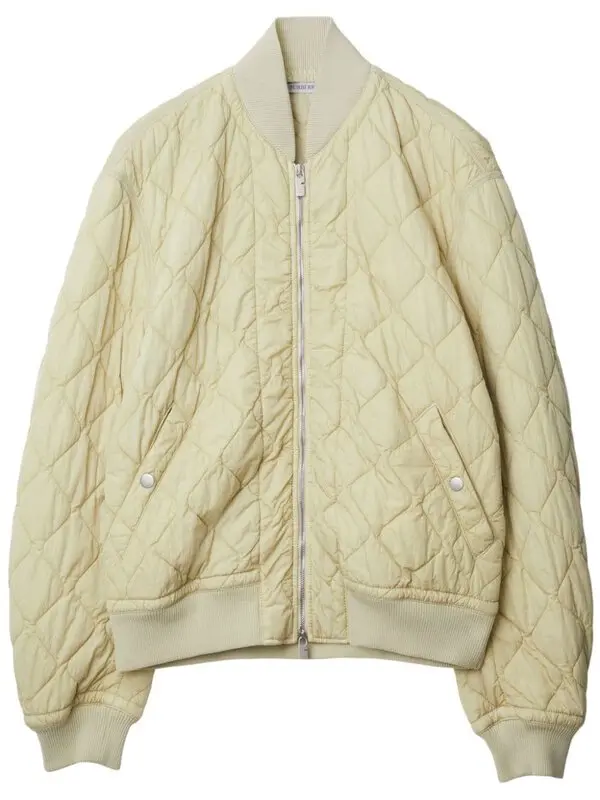 Burberry Stand Up-collar Quilted Bomber Jacket