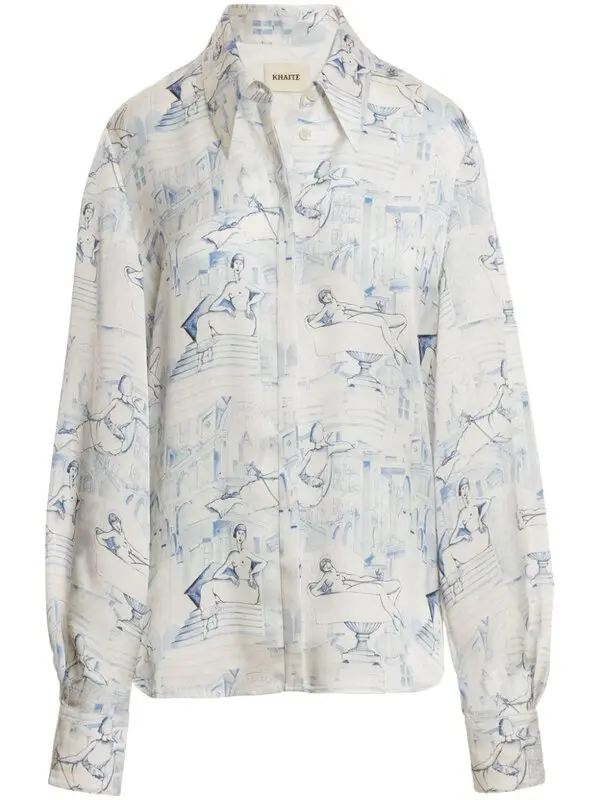 Khaite The Minta Graphic-print Shirt