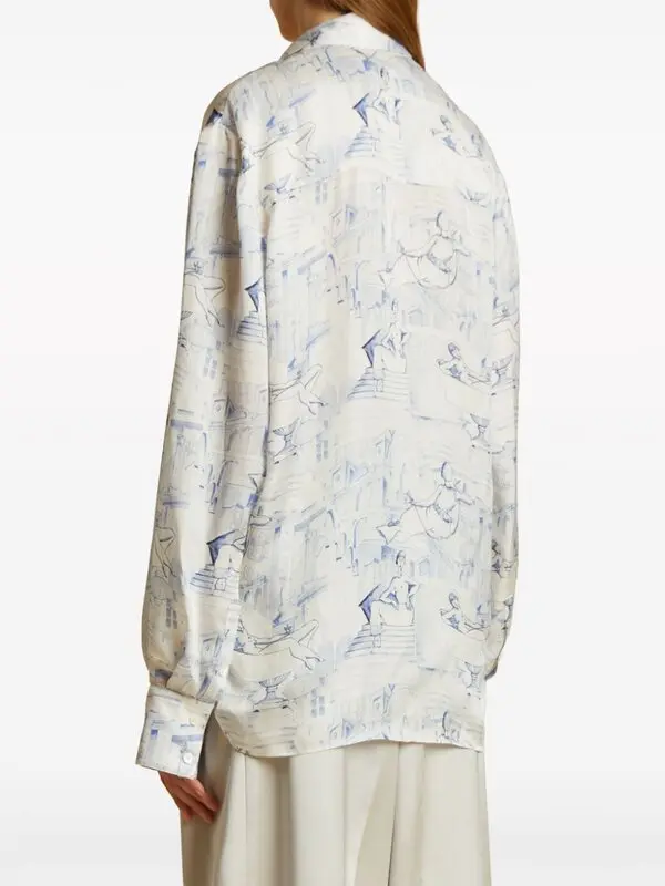 Khaite The Minta Graphic-print Shirt
