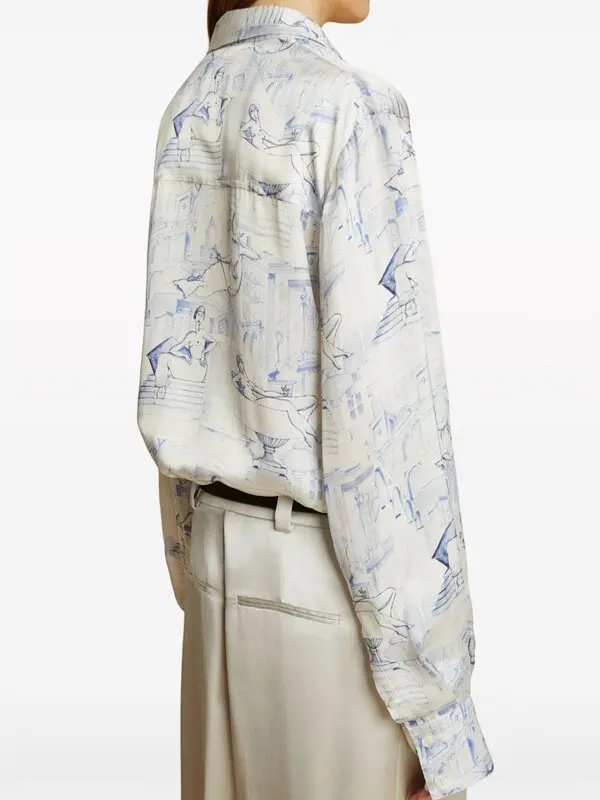 Khaite The Minta Graphic-print Shirt