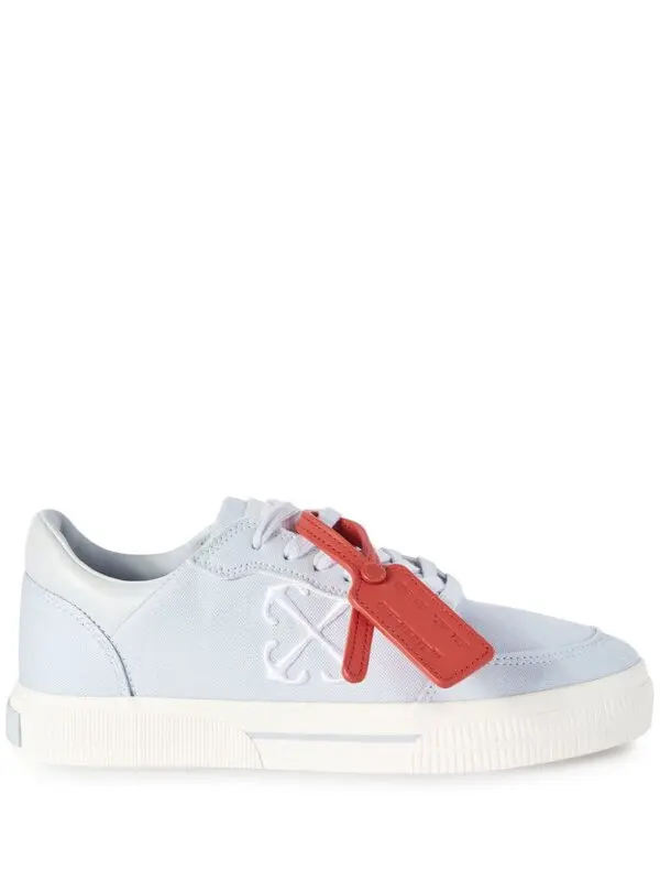 Off-White Vulcanized Canvas Sneakers - Blue