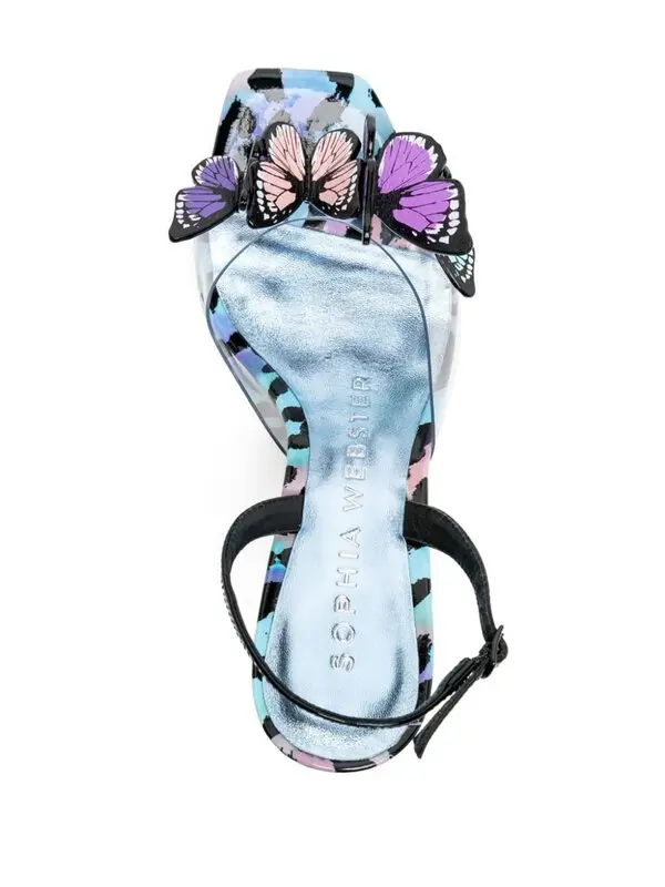 SOPHIA WEBSTER Vanessa 95mm Butterfly-detail Sandals - Multicolour