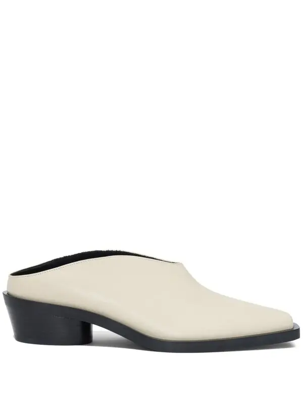 Proenza Schouler Bronco Leather Mules