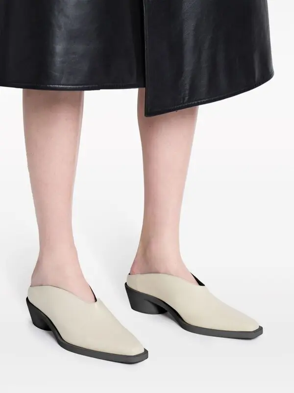 Proenza Schouler Bronco Leather Mules