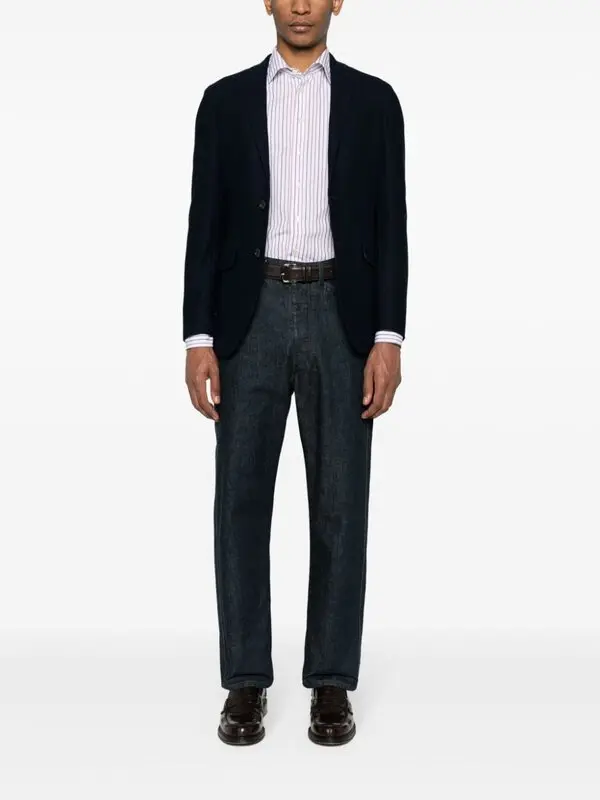 Etro Patterned Jacquard Single-breasted Blazer