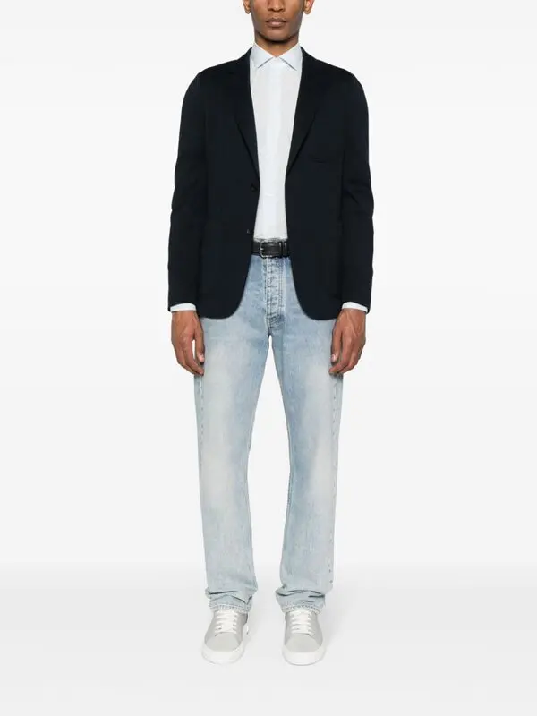 D4.0 Slub-texture Shirt - Blue