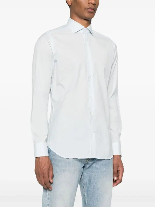 D4.0 Slub-texture Shirt - Blue