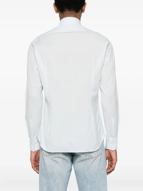 D4.0 Slub-texture Shirt - Blue
