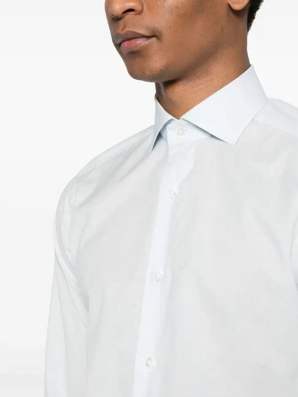 D4.0 Slub-texture Shirt - Blue