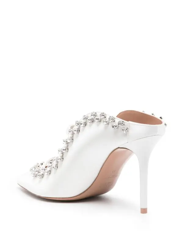 MALONE SOULIERS Gala 100mm Crystal-embellished Mules