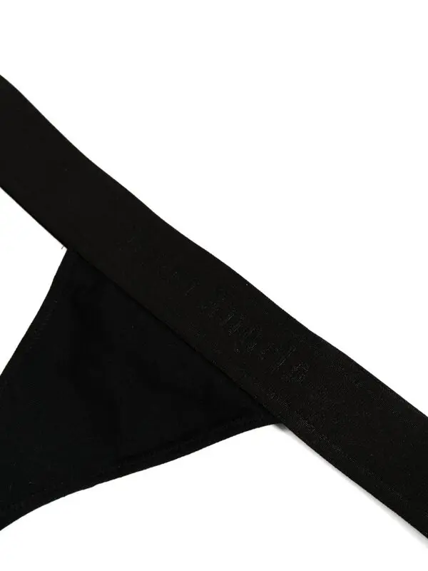 Palm Angels Logo-tape Stretch-cotton Thong