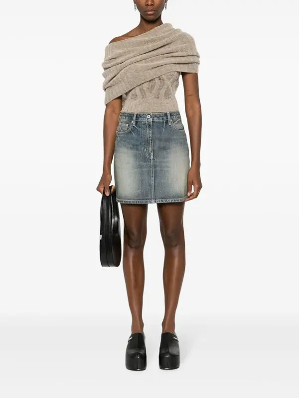 Kenzo Logo-embroidered Miniskirt