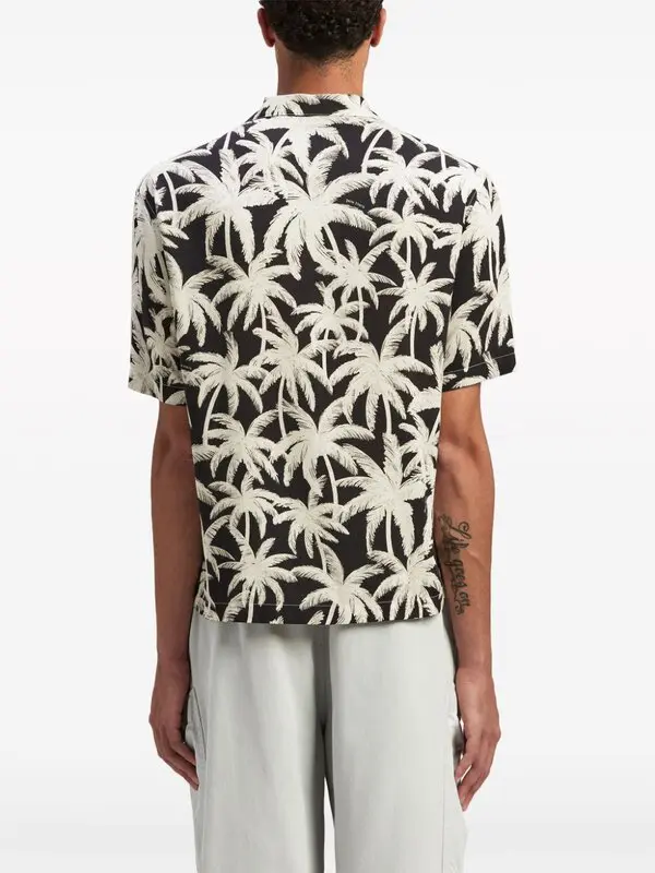 Palm Angels Palms Short-sleeve Shirt - Black