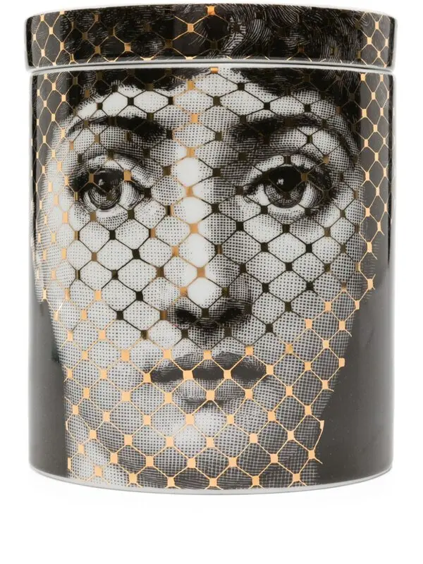 FORNASETTI Nel Mentre Mascherina Candle - Black