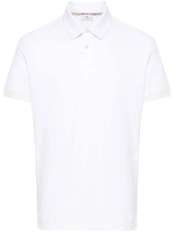 Etro Pegaso-embroidered Cotton Polo Shirt