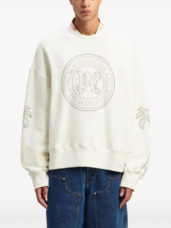 Palm Angels Palms Milano Studded Sweatshirt