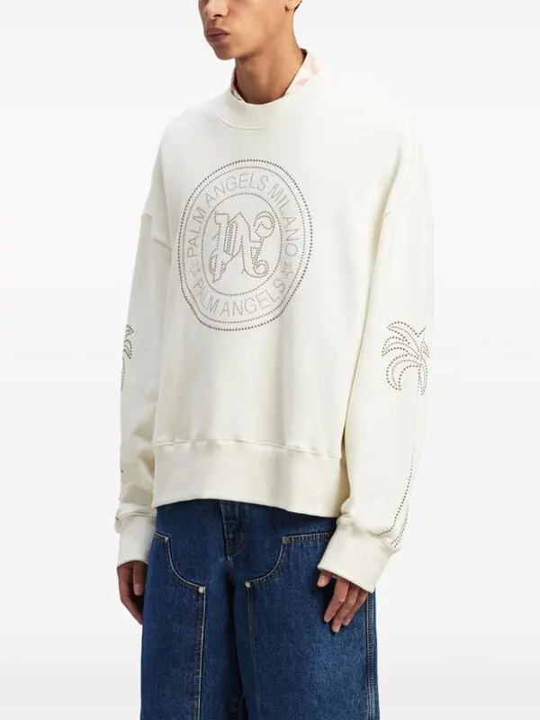 Palm Angels Palms Milano Studded Sweatshirt