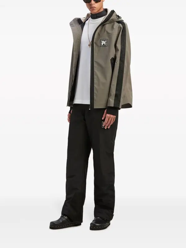 Palm Angels Reflective Hooded Ski Jacket - Grey