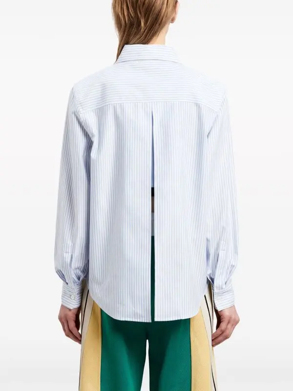 Palm Angels Monogram-embroidered Striped Shirt