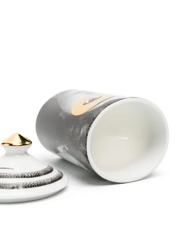 FORNASETTI Se Poi Mascherina Candle - Black