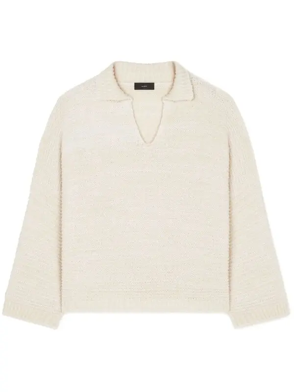 Alanui Bright Hues Ribbed-knit Polo Jumper