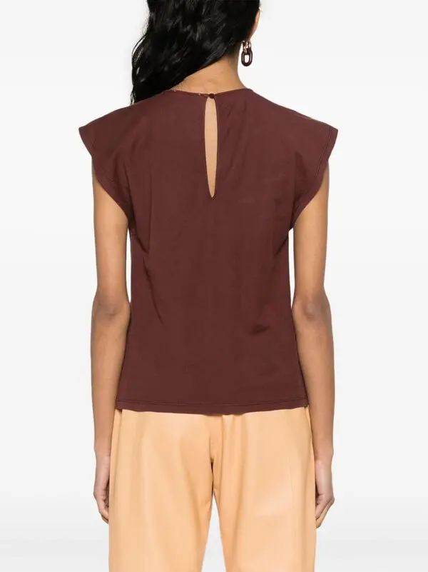 FORTE_FORTE Studded Cotton Blouse