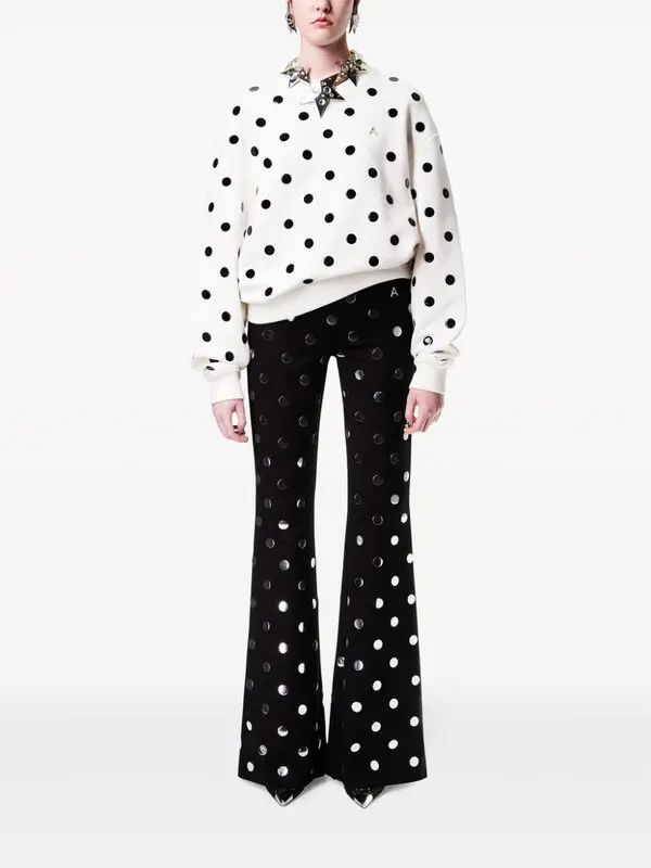 AREA Polka-dot Cotton Sweatshirt