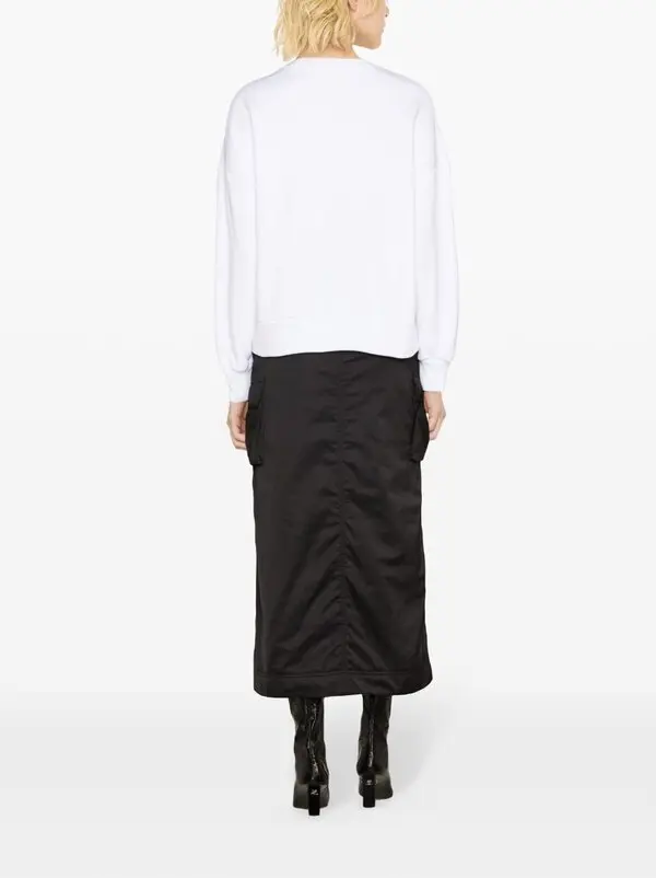 Alexander McQueen Logo-print Cotton Sweatshirt - White
