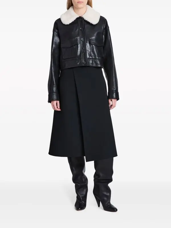 Proenza Schouler Judd Shearling-collar Leather Jacket