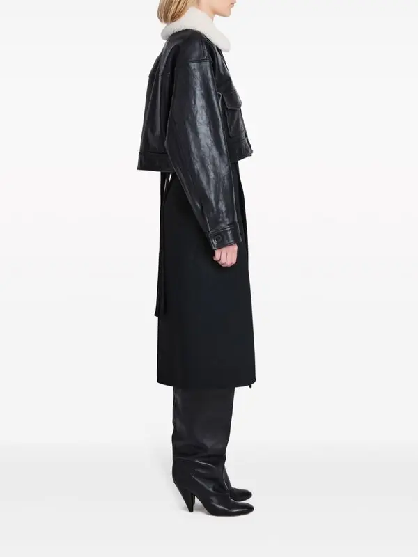 Proenza Schouler Judd Shearling-collar Leather Jacket