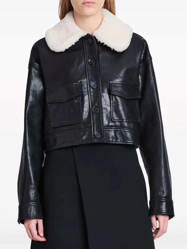 Proenza Schouler Judd Shearling-collar Leather Jacket