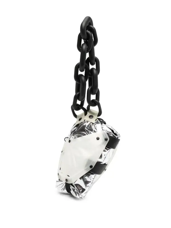 INNERRAUM Chain-link Panelled Mini Bag - Silver