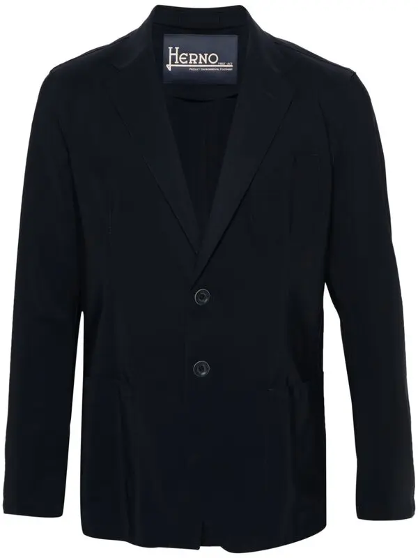 Herno Single-breasted Blazer - Blue