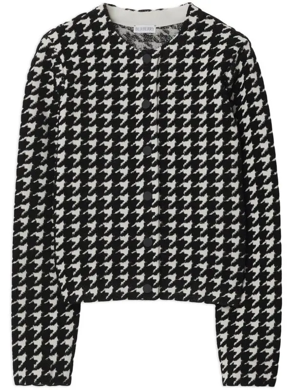 Burberry Houndstooth Crew-neck Jumper