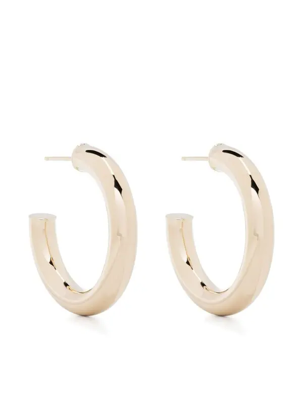 Zoe Chicco 14kt Yellow Hoop Earrings - Gold