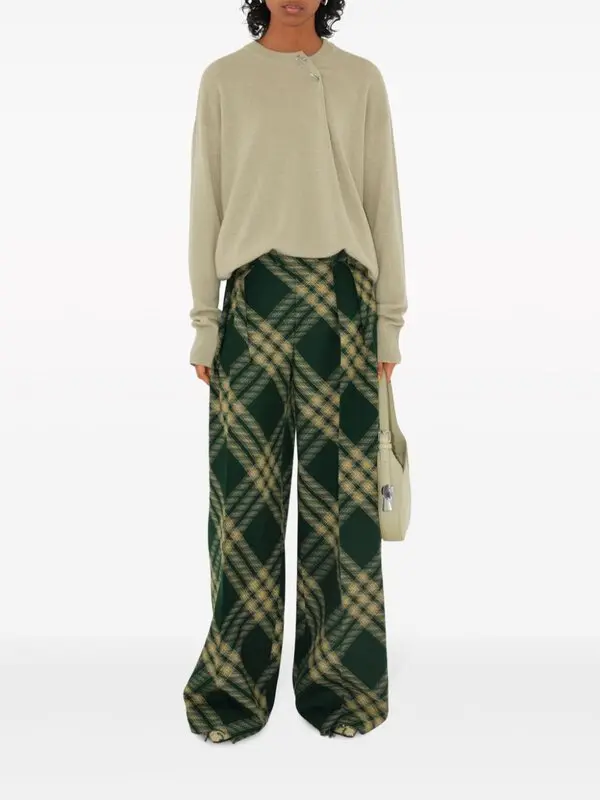 Burberry Cashmere Jumper With Paperclip Detail - Neutrals