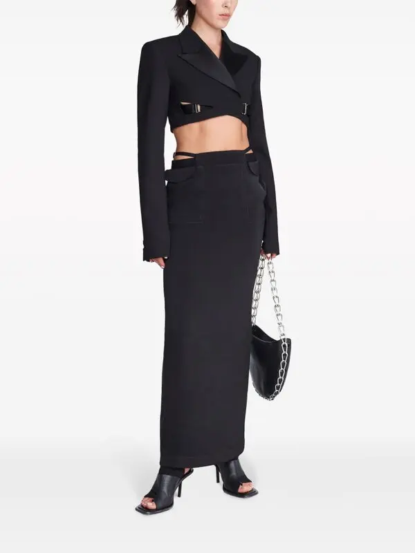 DION LEE Interlock Tuxedo Cropped Blazer